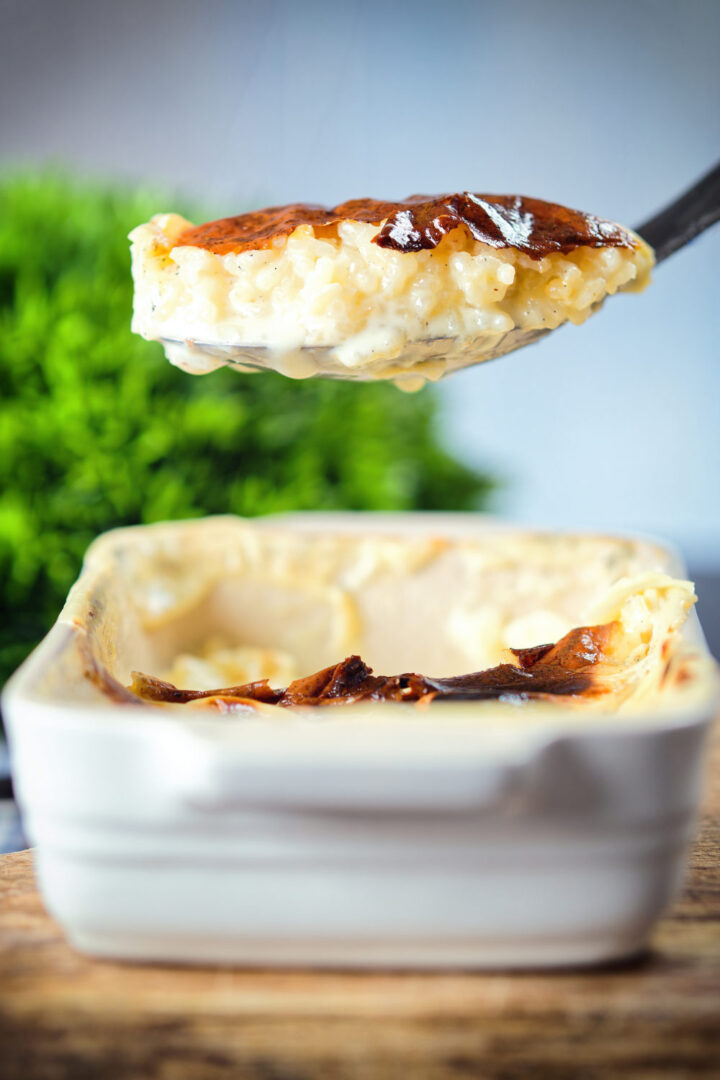 Oven Baked Rice Pudding for Two - Krumpli