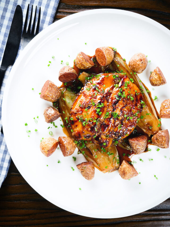 Pan Fried Grey Mullet with Preserved Lemon Sauce - Krumpli