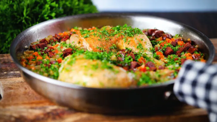 One-Pot Chicken and Chorizo Rice - Krumpli