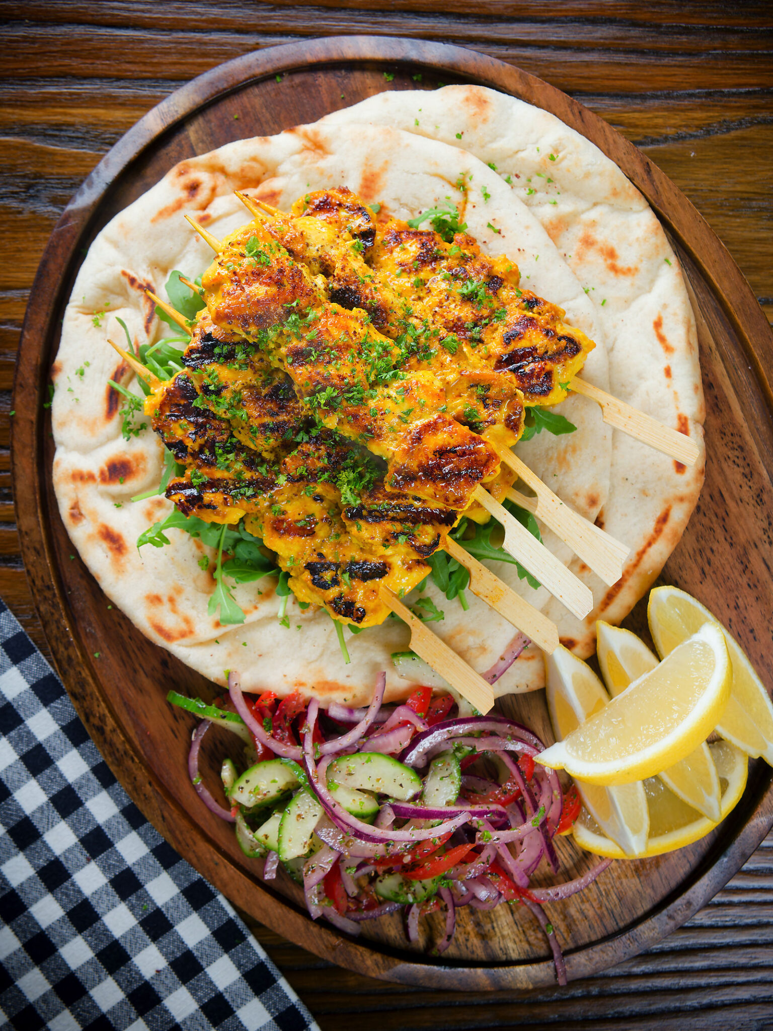 Joojeh Kabob Persian Saffron Chicken Skewers - Krumpli