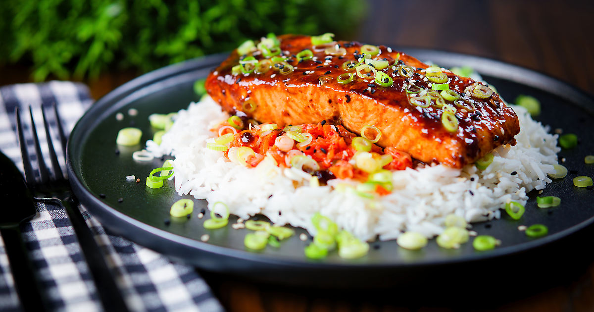 Gochujang Glazed Salmon Fillet - Krumpli