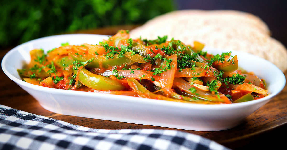 Piperade Basque Pepper Stew - Krumpli