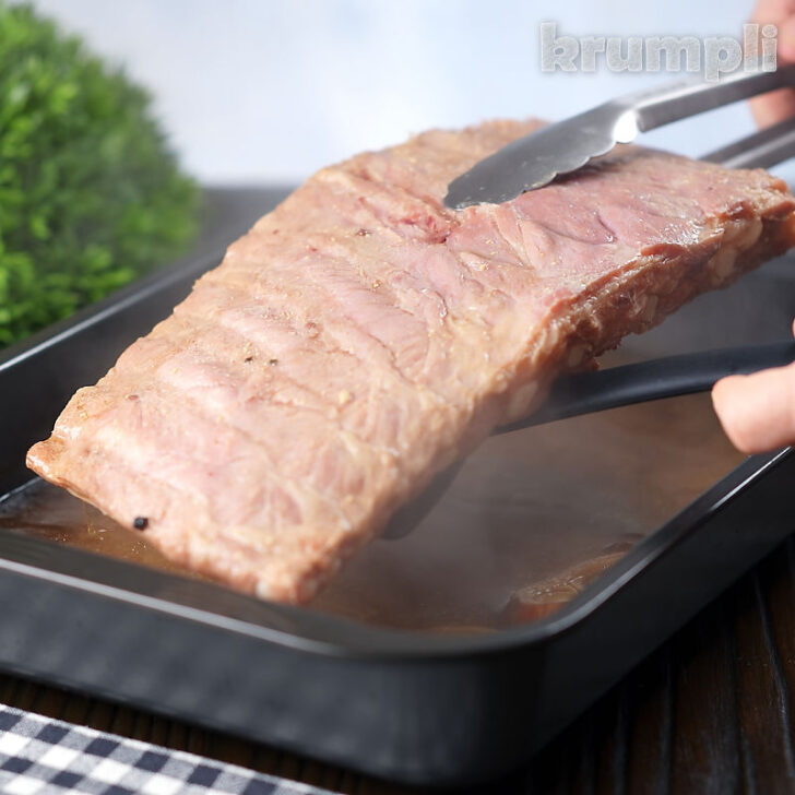 Bacon Ribs with an Apricot Glaze - Krumpli