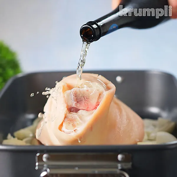 Roast Ham Hock with Honey and Mustard - Krumpli