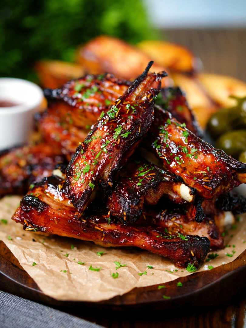 Sticky BBQ Sauce Lamb Spare Ribs - Krumpli